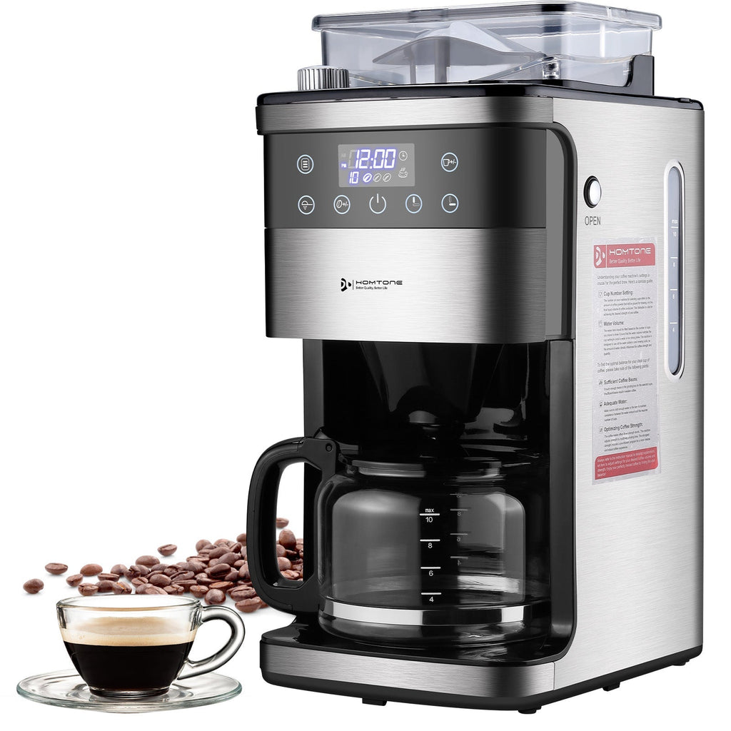 Step-by-Step: Using the Homtone 10cup Coffee Maker with Grinder CM4266