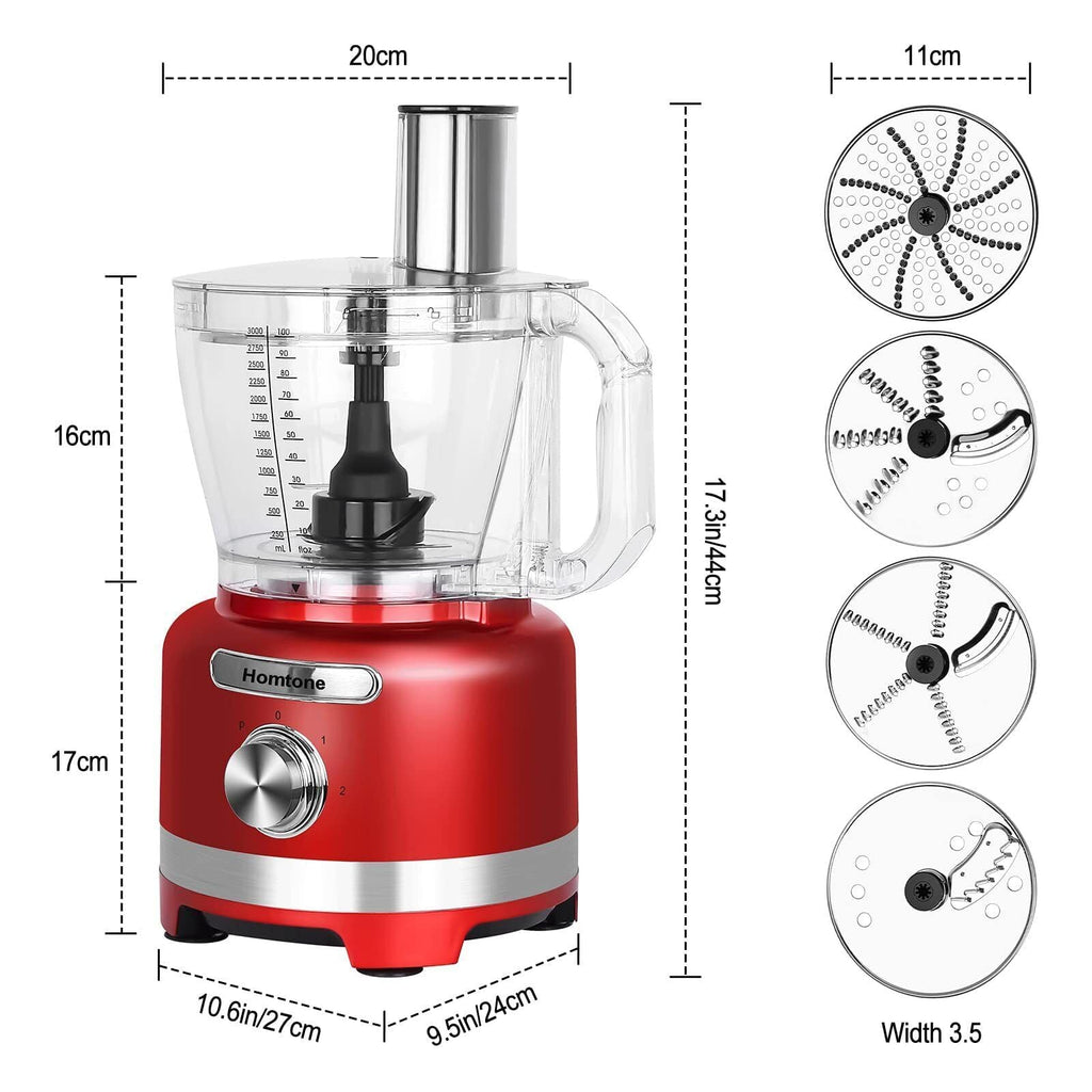 16 Cup Food Processor, French-Fry-Cutter Food Processors, 9 Functions ...